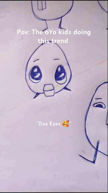 Doe eyes👀 Siren eyes👹 ib:@toad1414 #artmeme #funny #drawing #sketch#fyp ...