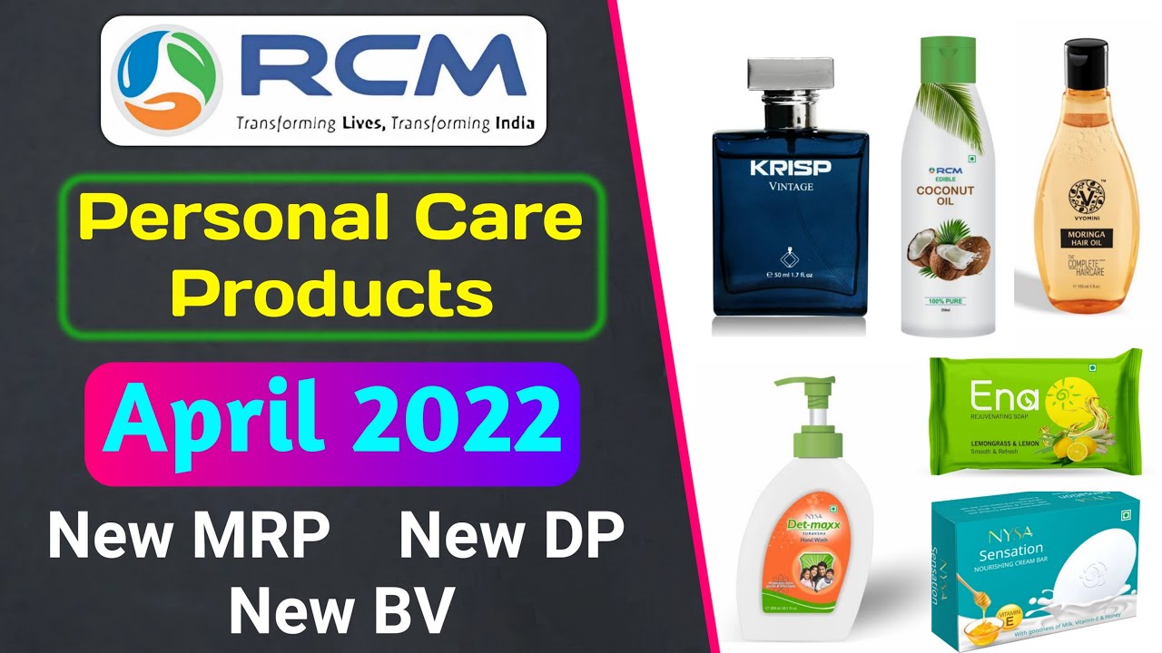 RCM Personal Care Product April 2022 New MRP DP BV | RCM Product New ...