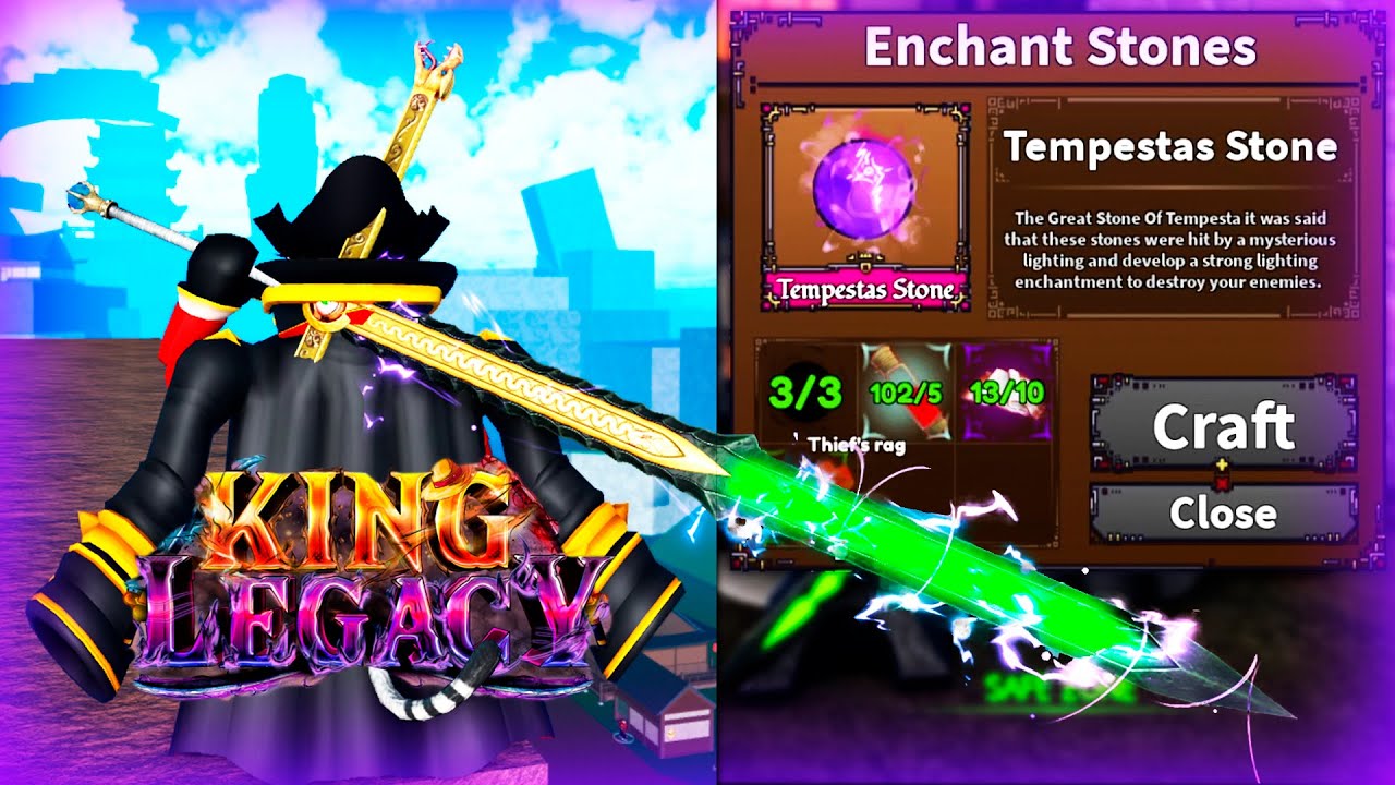 TEMPESTAS STONE SHOWCASE UPDATE 4.6 | KING LEGACY - YouTube