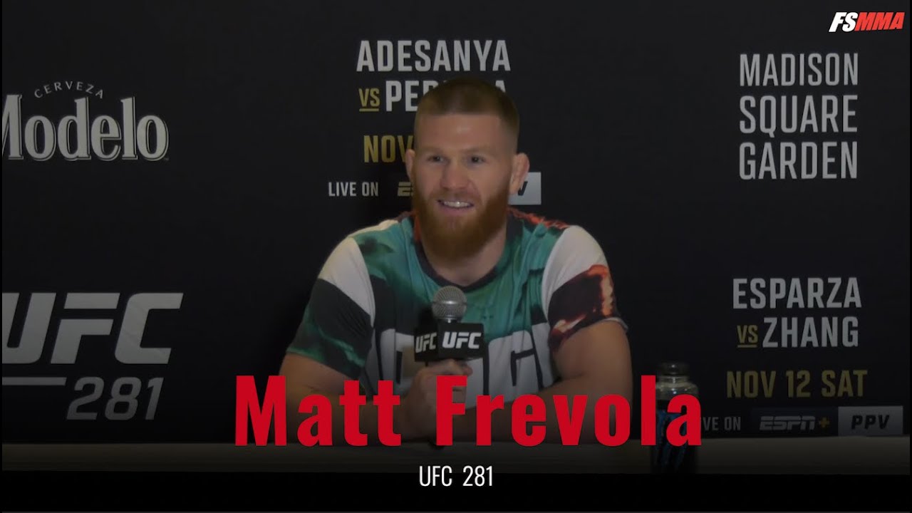 Matt Frevola UFC 281 media day interview - YouTube