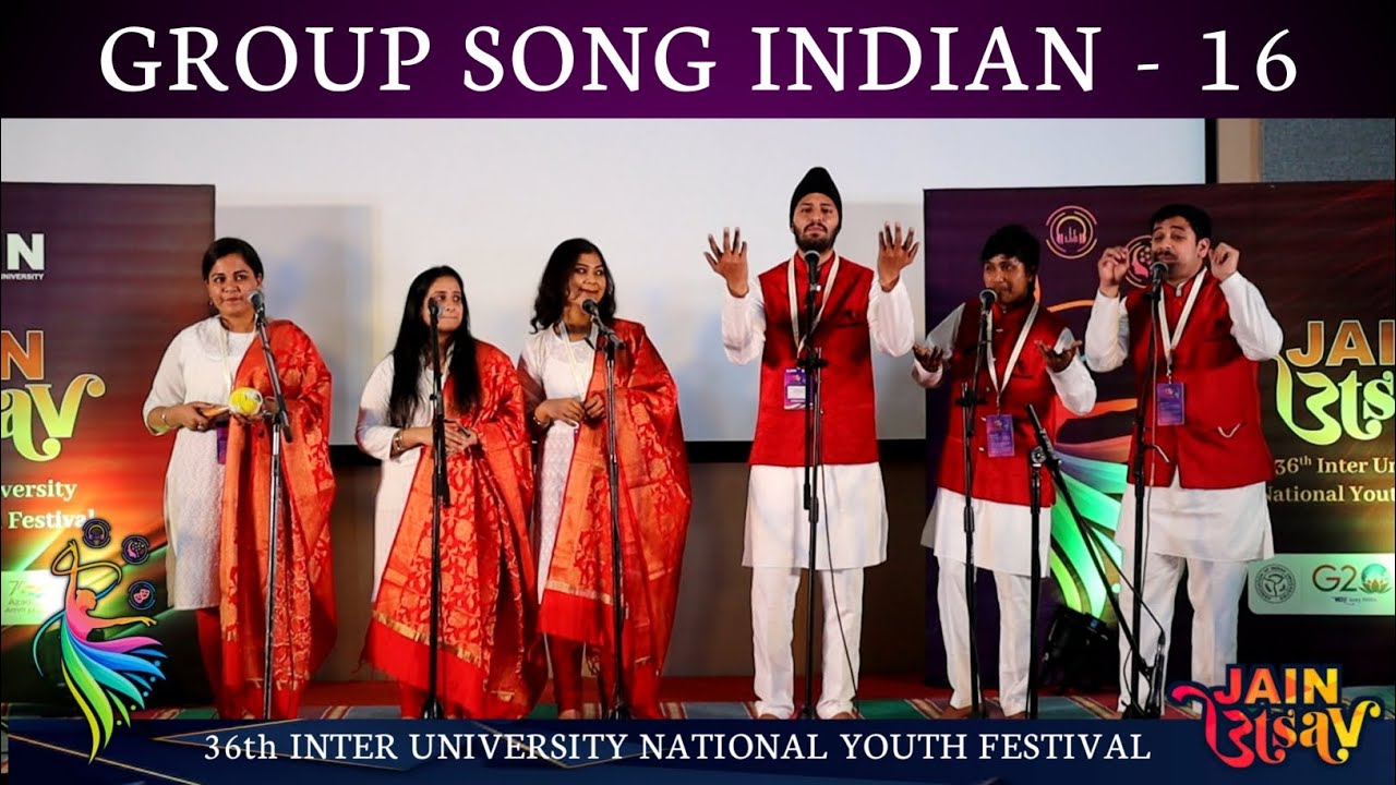 Group song Indian by Jiwaji University students | National youth ...