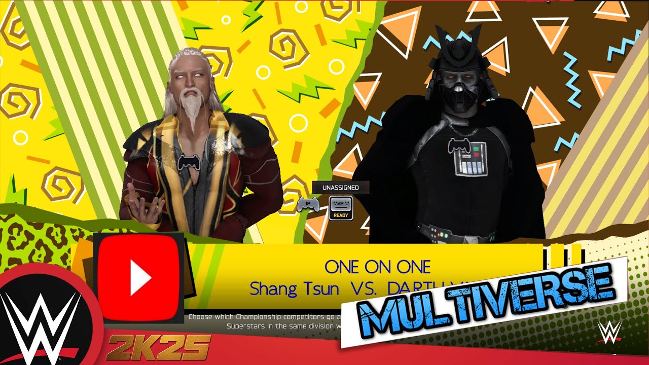 WWE 2K25 #multiverse - Shang Tsung VS Darth Vader - YouTube