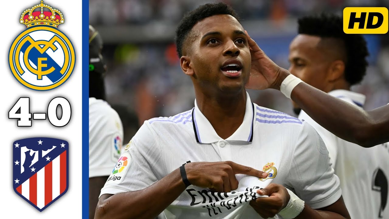 Rodrygo Hat-Trick🔥| Real Madrid Vs Atlético de Madrid 4-0 Highlights ...
