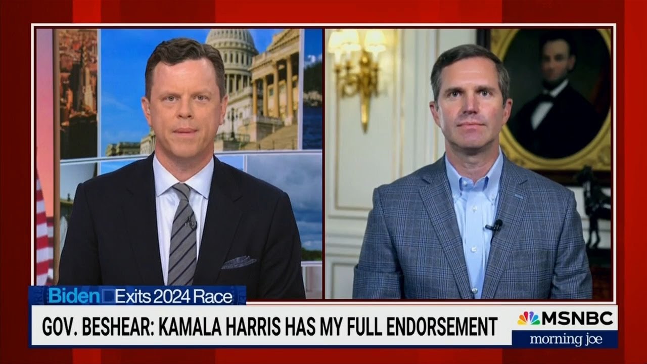 Beshear endorses Harris, sidesteps questions about becoming her running ...