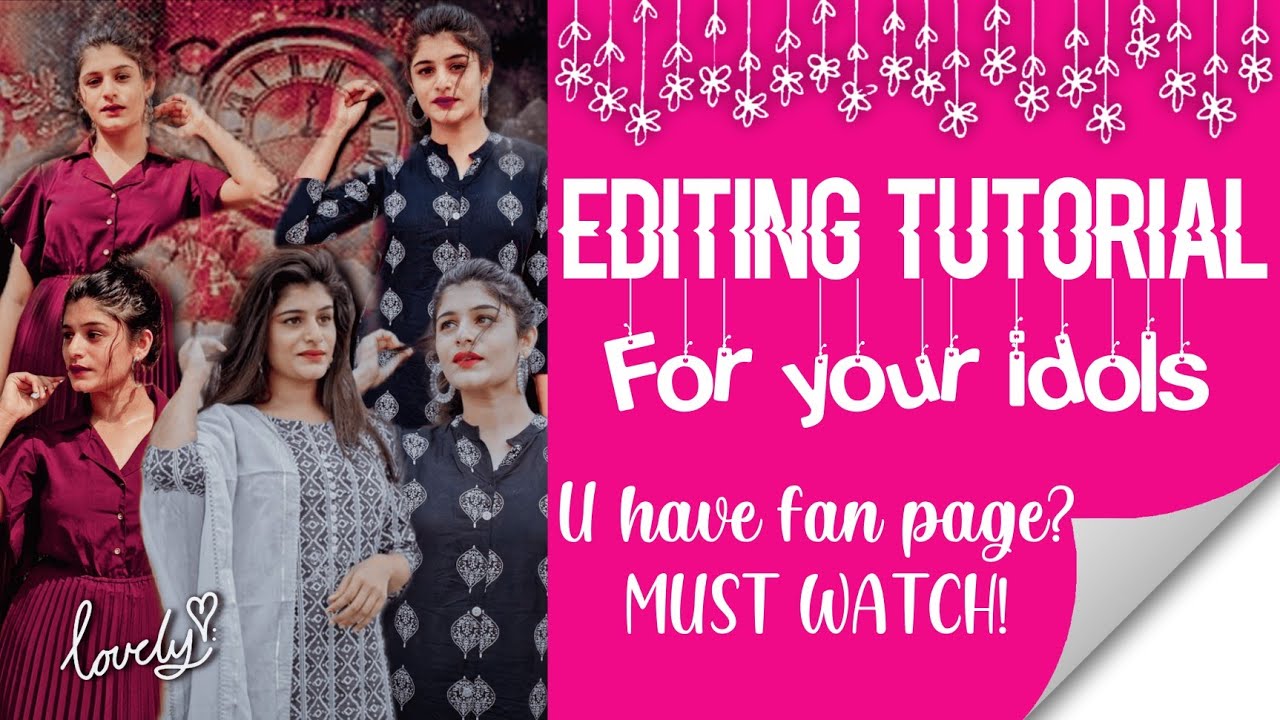 Editing Tutorial For your idols ️, A picsart edit... - YouTube