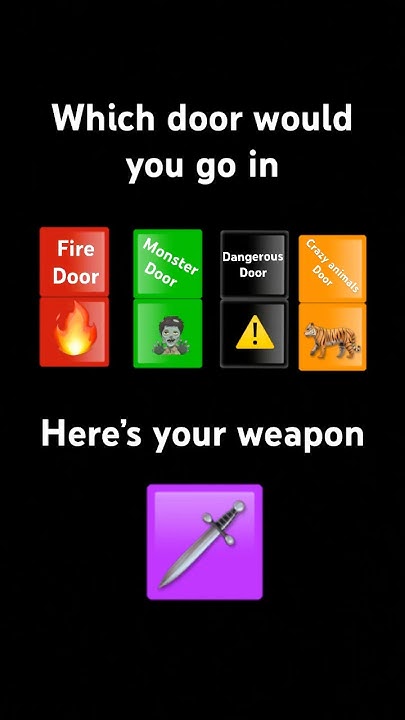 Which door would you choose - YouTube