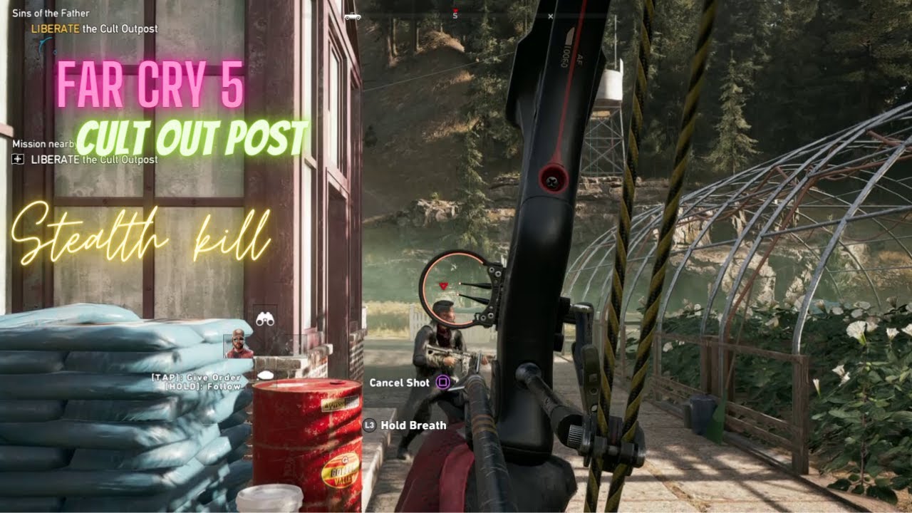 Far Cry® 5 - CULT OUT POST | Stealth kill - YouTube
