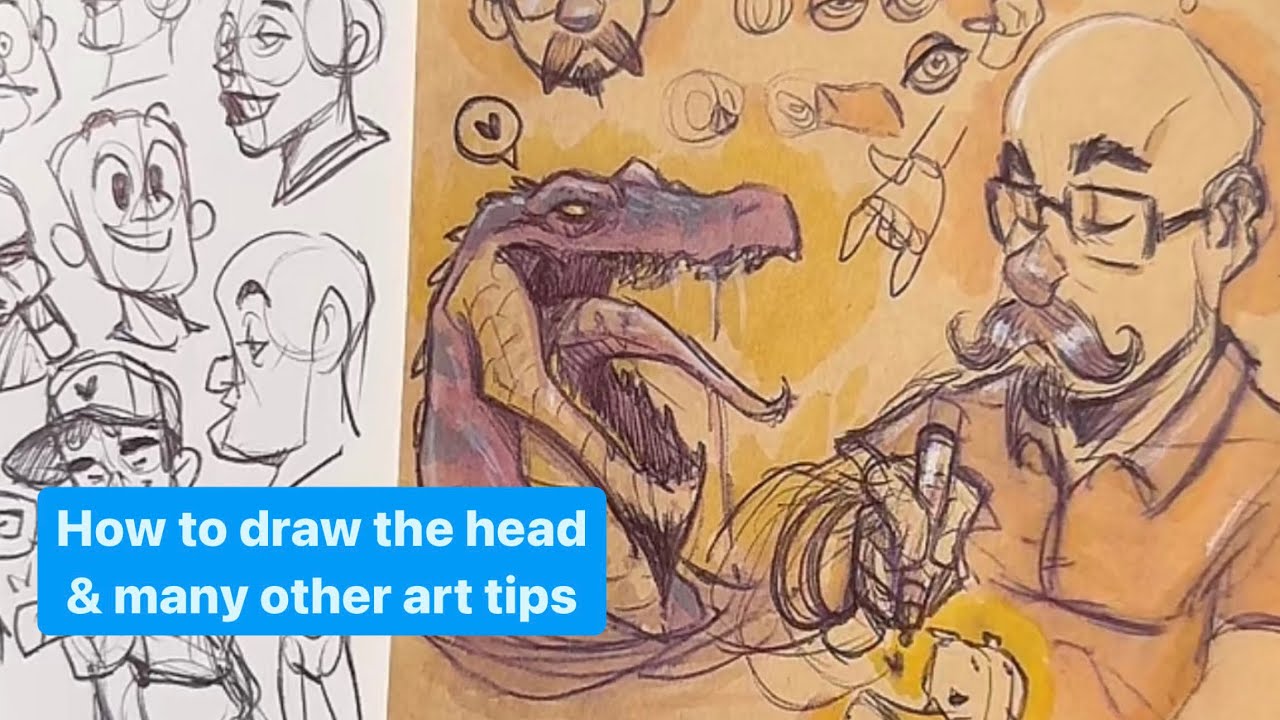 How to draw the head and other awesome art tips - YouTube