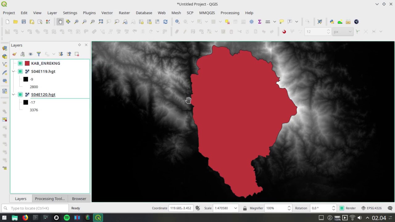 Tutorial QGIS: Easy download DEM (srtm) - YouTube