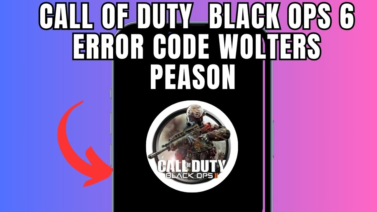 Call of Duty Black Ops 6 Error Code Wolters Peason (Quick fix) - YouTube