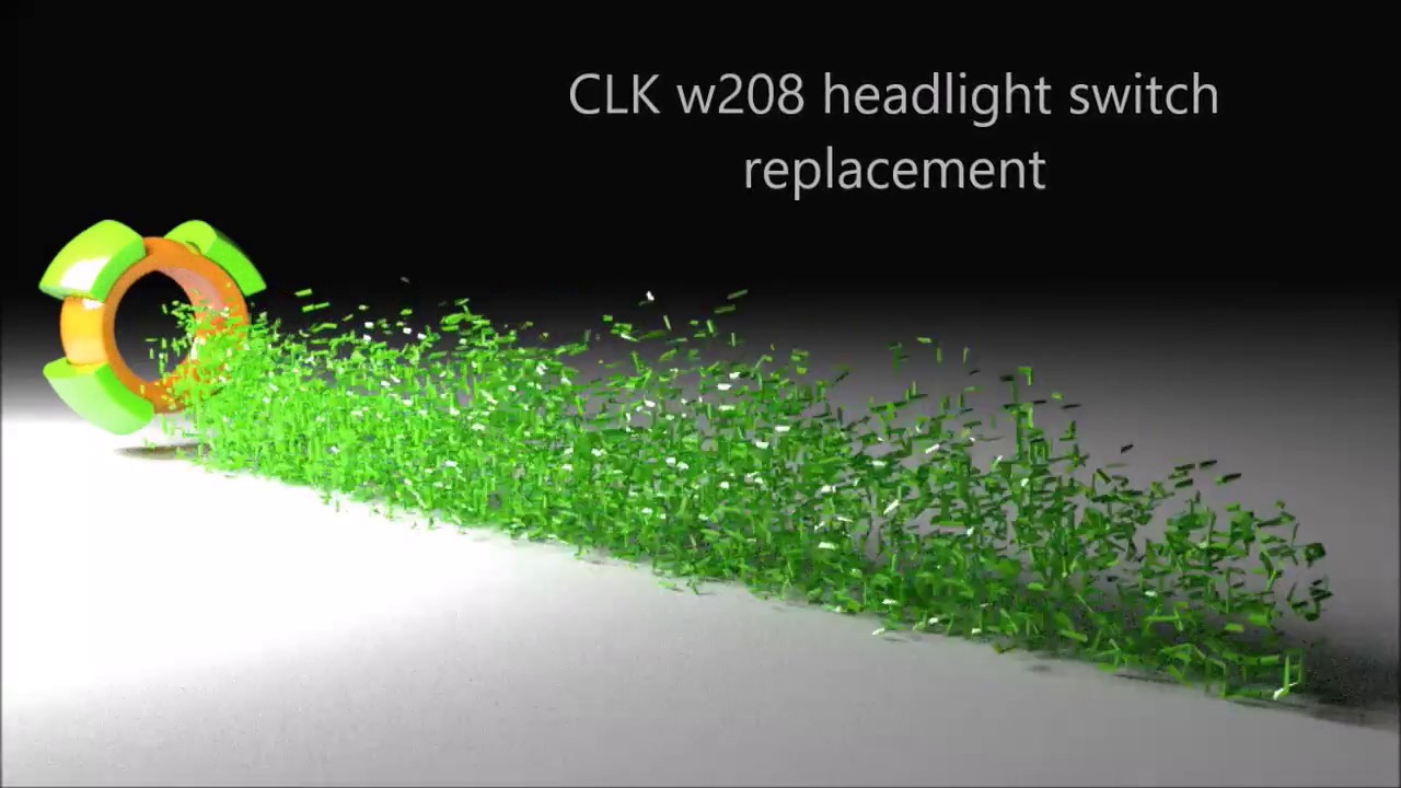 Mercedes CLK 230 2002 w208 headlight switch replacement - YouTube