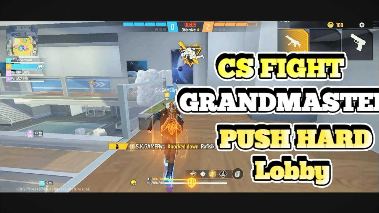 how to go cs rank grandmaster push hard lobby...... স হজ উপায় - YouTube