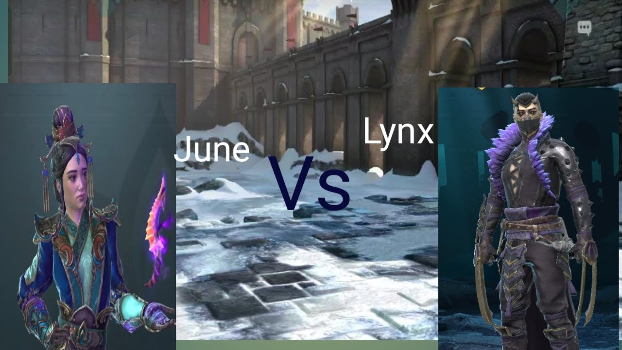 shadow fight arena 4# June Vs Lynx gameplay - YouTube