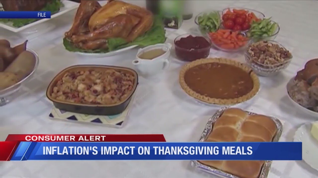 Inflation's impact on Thanksgiving meals - YouTube