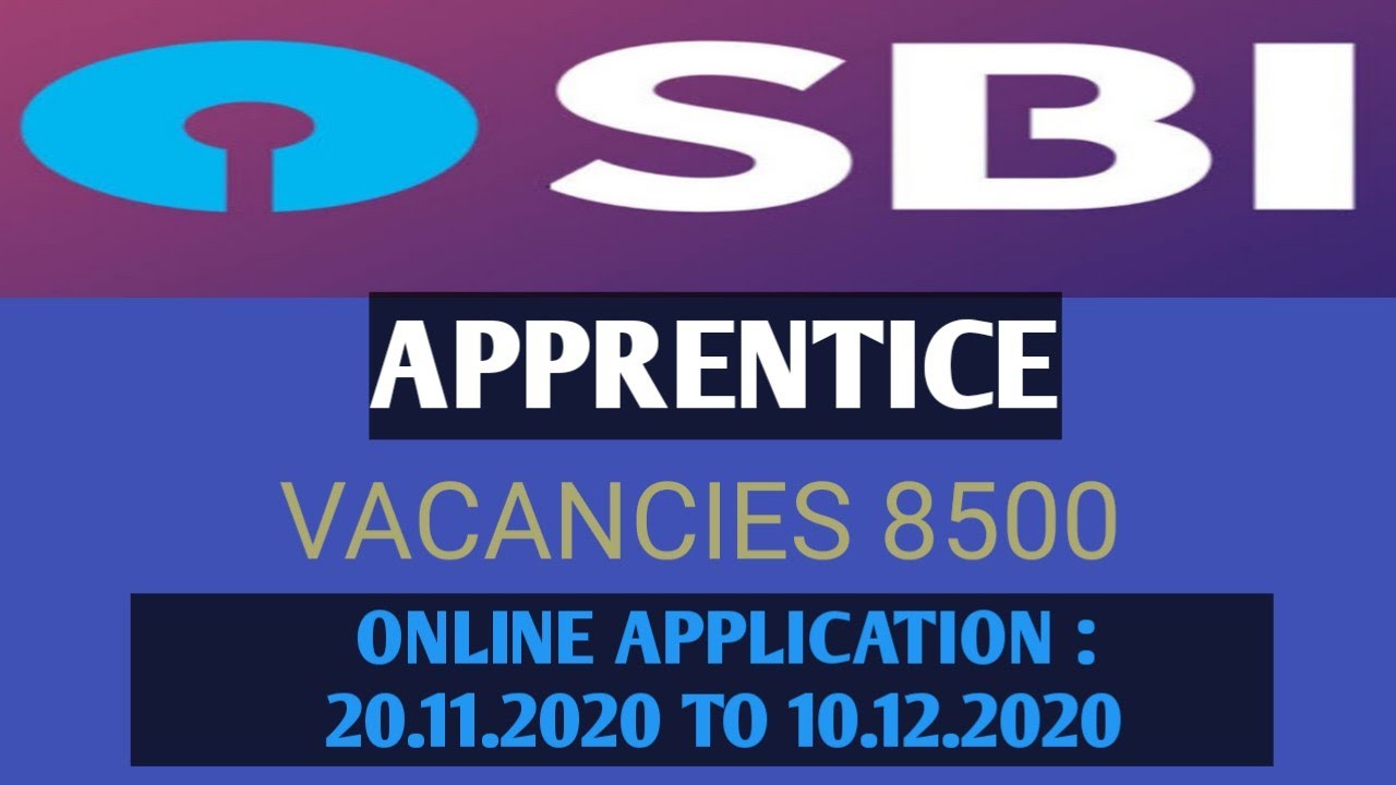 SBI Apprentice Recruitment 2020 - YouTube