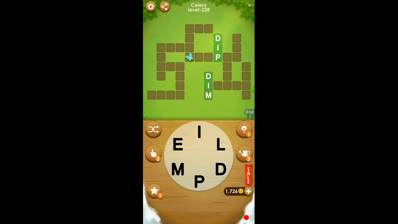 WORD FARM CROSS LEVELS 221 - 230 - YouTube