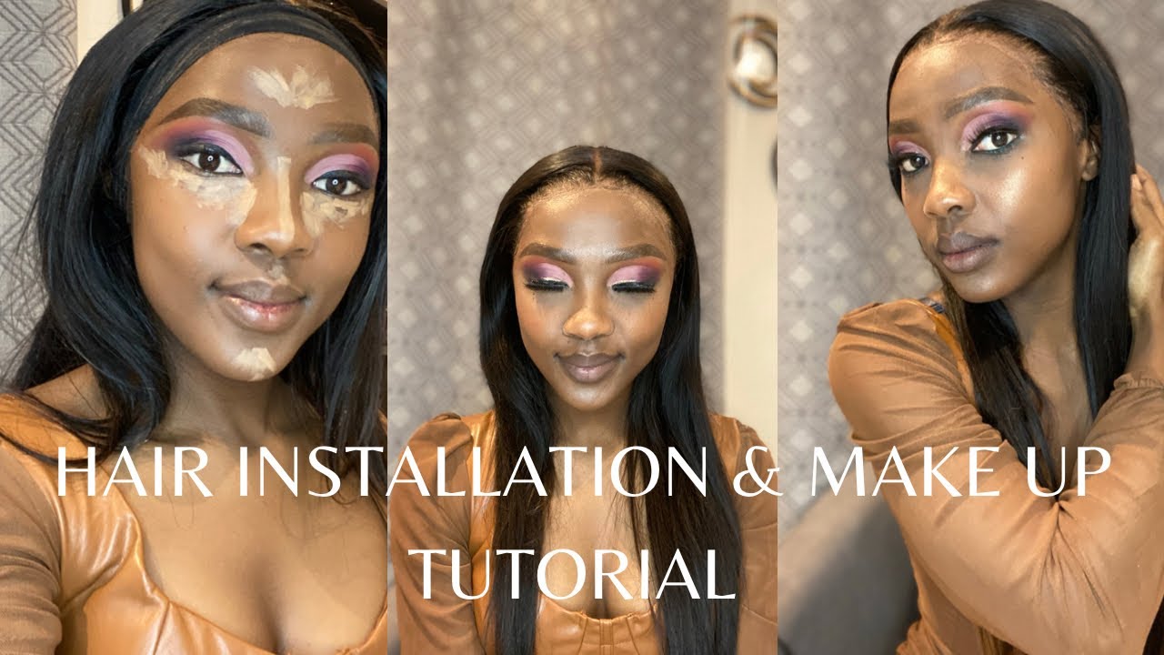 Hair installation |Make up tutorial ft Quick face products from Me ...