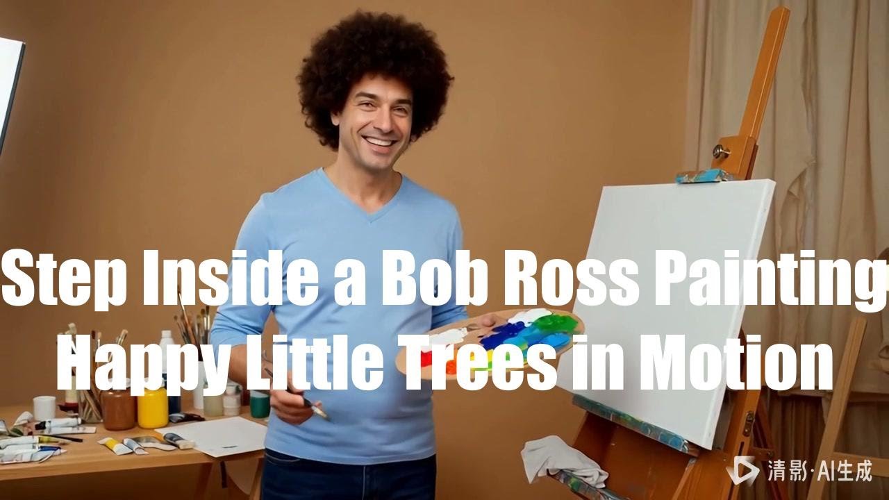Step Inside a Bob Ross Painting Happy Little Trees in Motion - YouTube