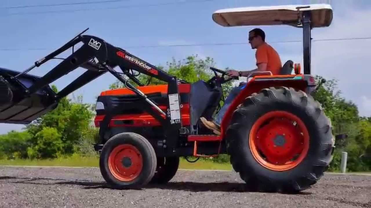 Demo of used Kubota L4310 with Loader - YouTube