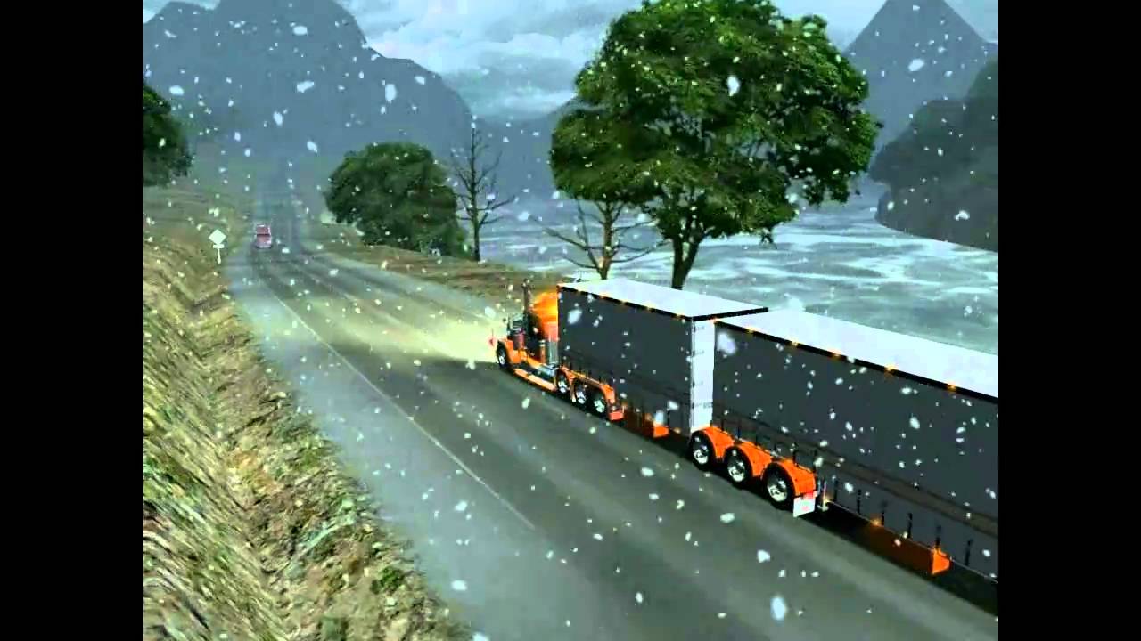 18 WOS HAULIN heavy load to Edmonton with Peterbilt part3 - YouTube