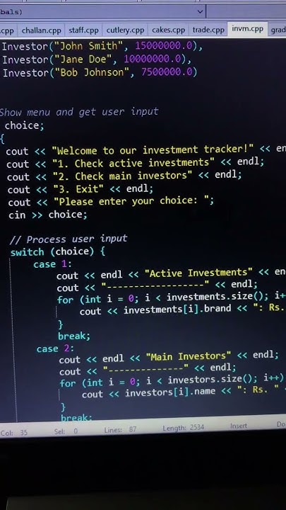 stocks invest c++#coders #codelife #coderstokyo #codingninja #codemasters #codinglife #code # ...