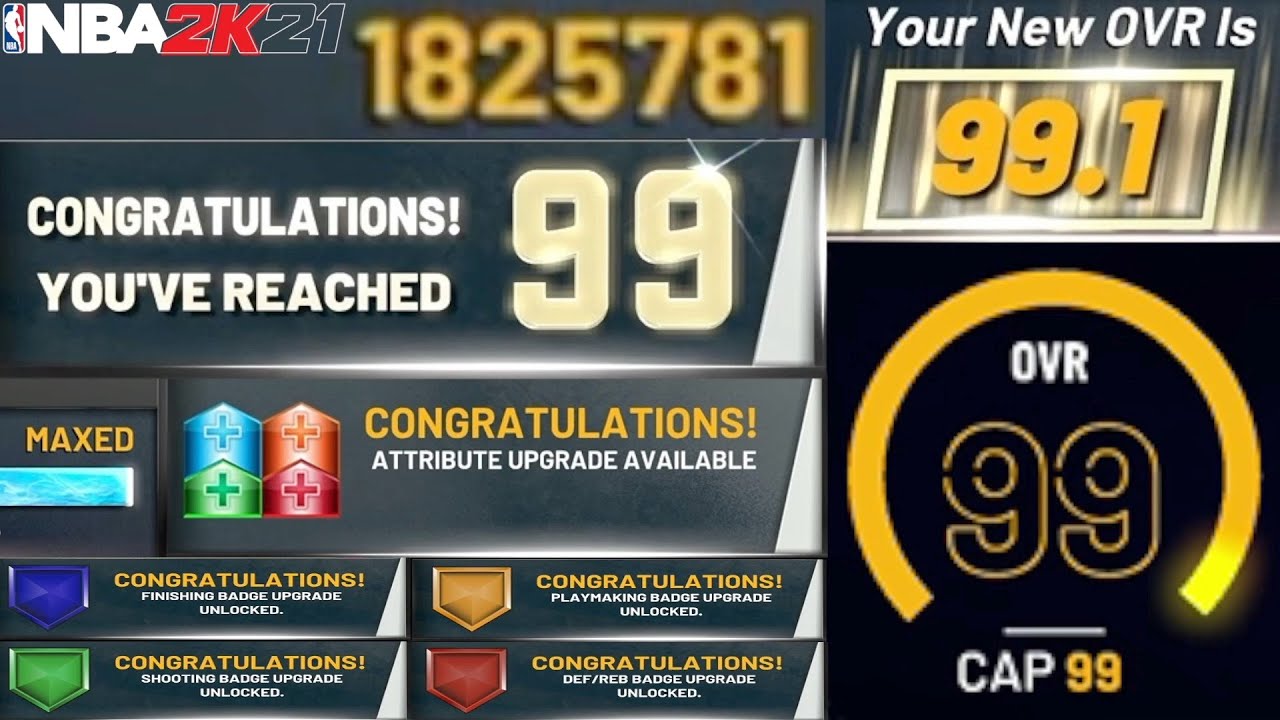 BEST 99 OVERALL METHOD • BEST WAY to HIT 99 OVERALL in 1 HOUR in NBA ...