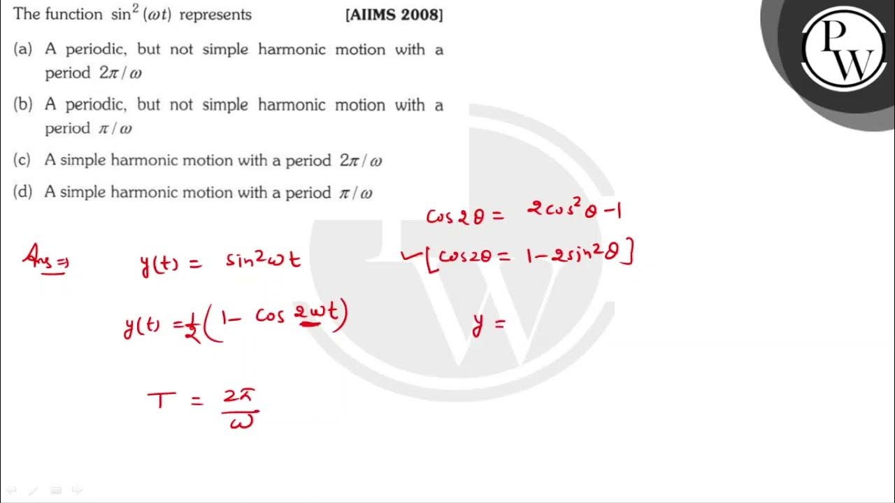 the-function-sin-2-omega-t-represents-aiims-2008-a