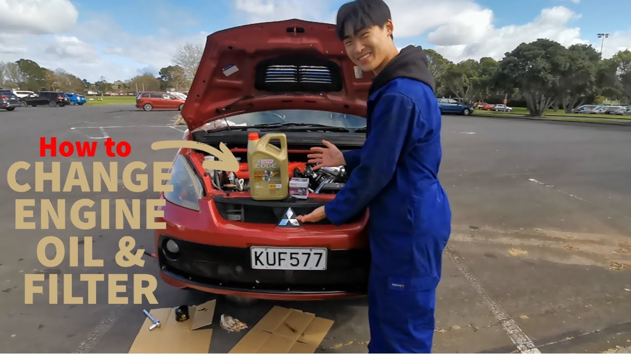 Changing engine oil on my Colt Ralliart - YouTube