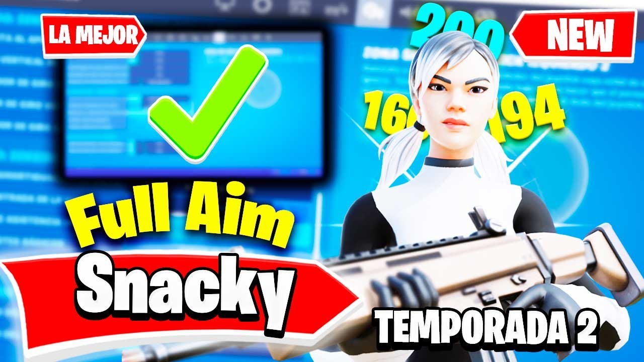 La SENSIBILIDAD De SNACKY Convertida a Mando Fortnite Temporada 2 ...