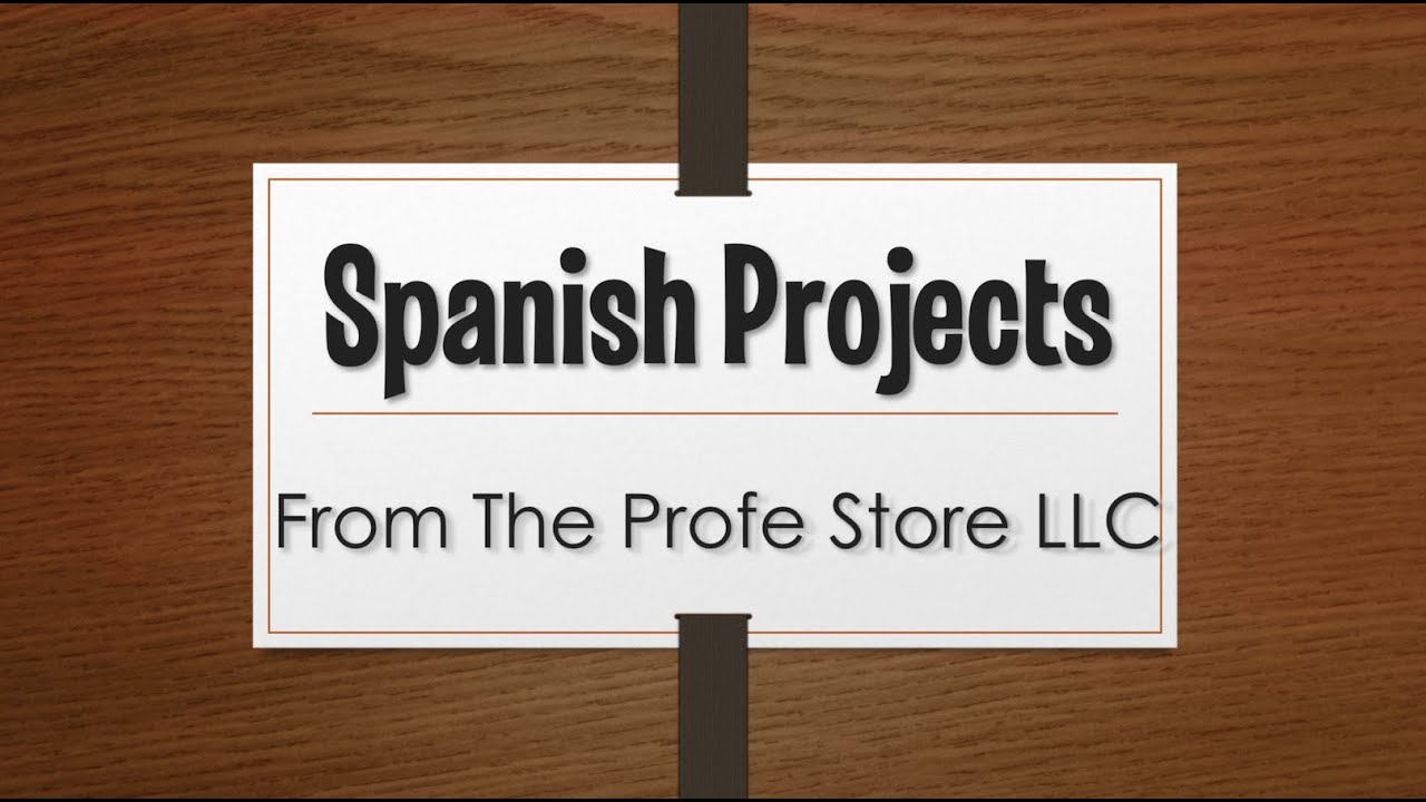 Spanish Project Preview - YouTube