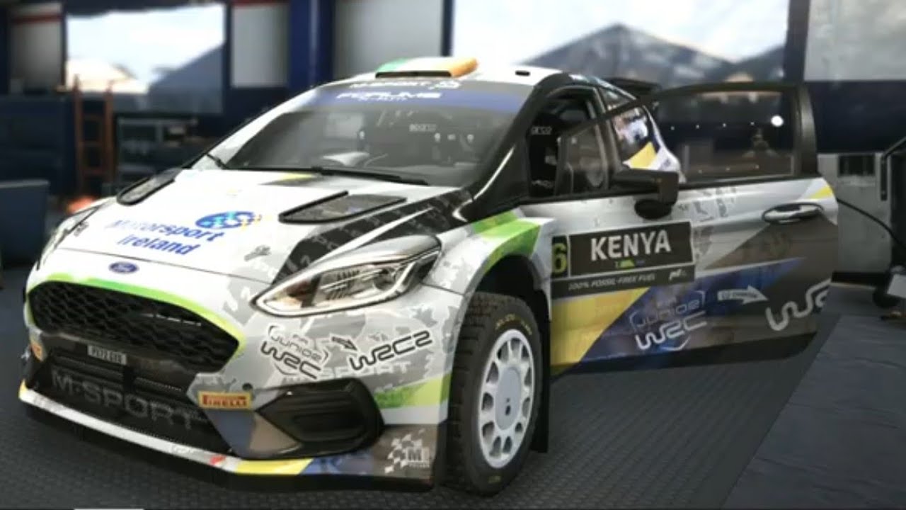 EA Sports WRC Time Trial Safari Rally Kenya Stage Kingono Ford fiesta ...