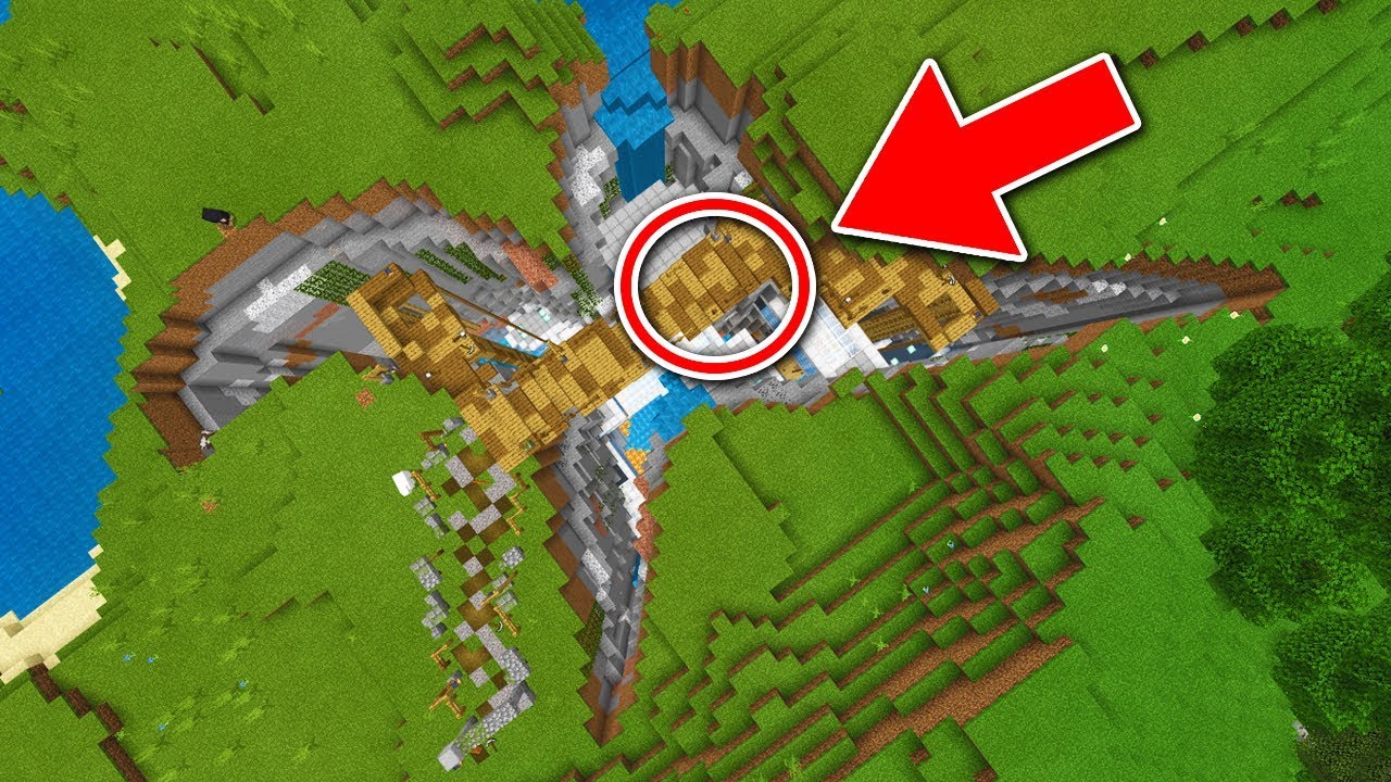 Hidden Minecraft Base that's inside A RAVINE - YouTube