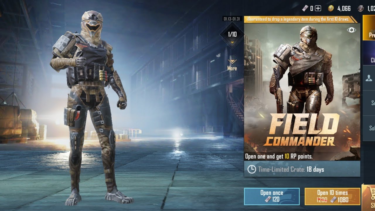 FIELD COMMANDER SET | CRATE OPNING | PUBG MOBILE - YouTube