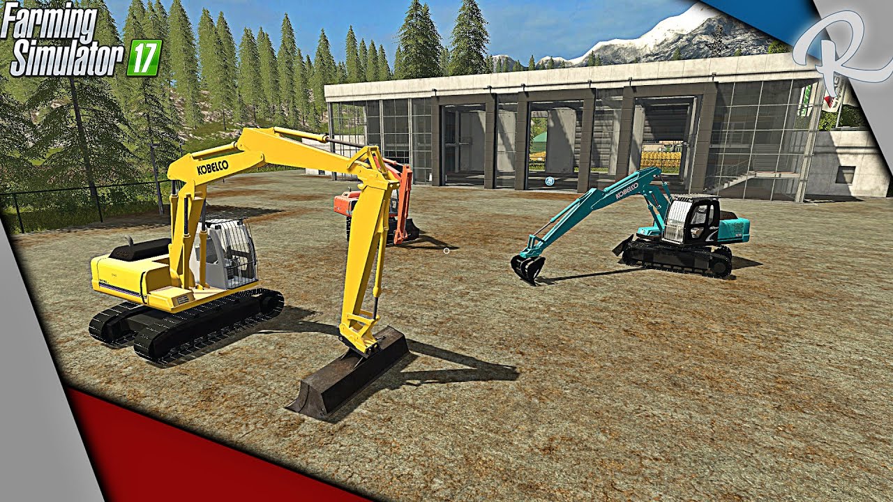 Présentation des Pelles Kobelco - Farming Simulator 17 - YouTube