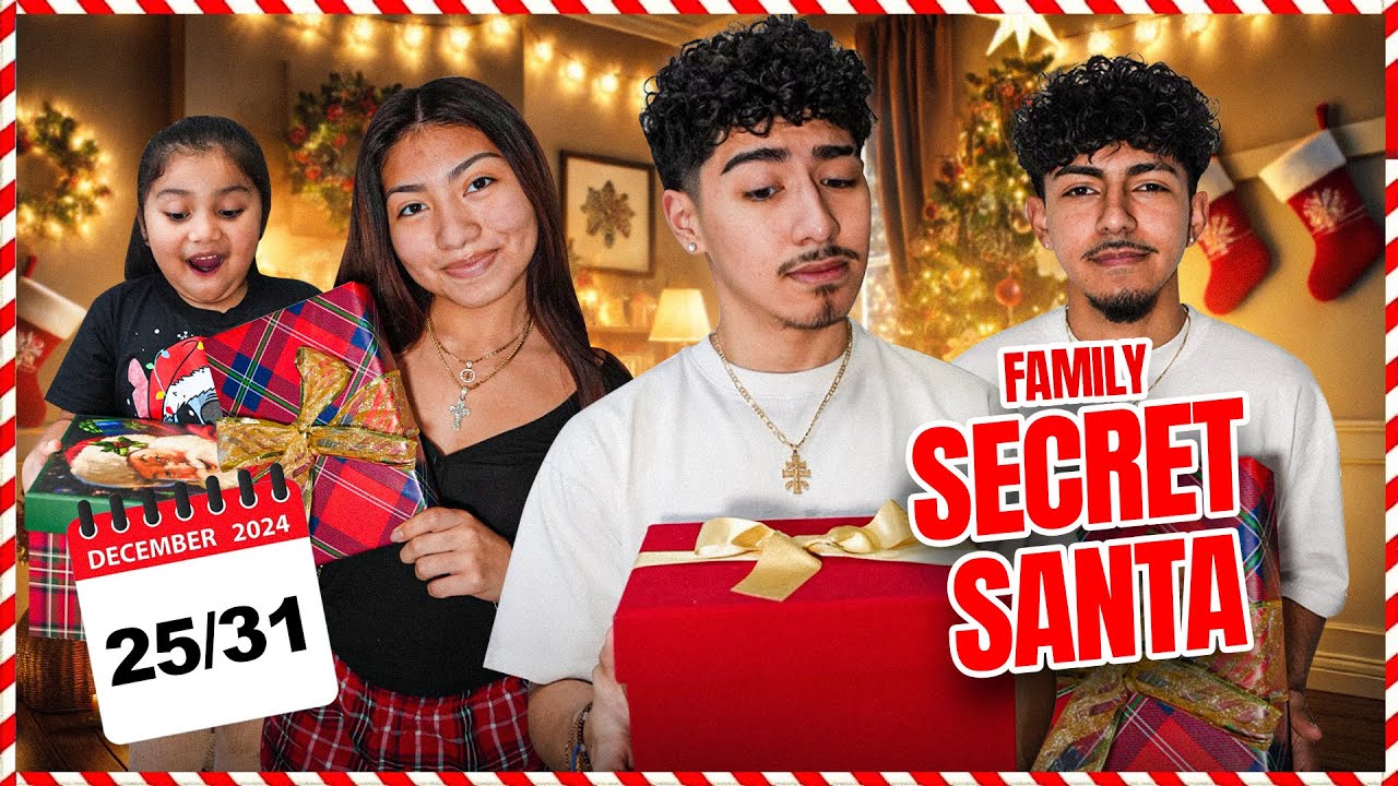 SECRET SANTA With My CHAOTIC FAMILY (Christmas Eve) VLOGMAS DAY 25 ...