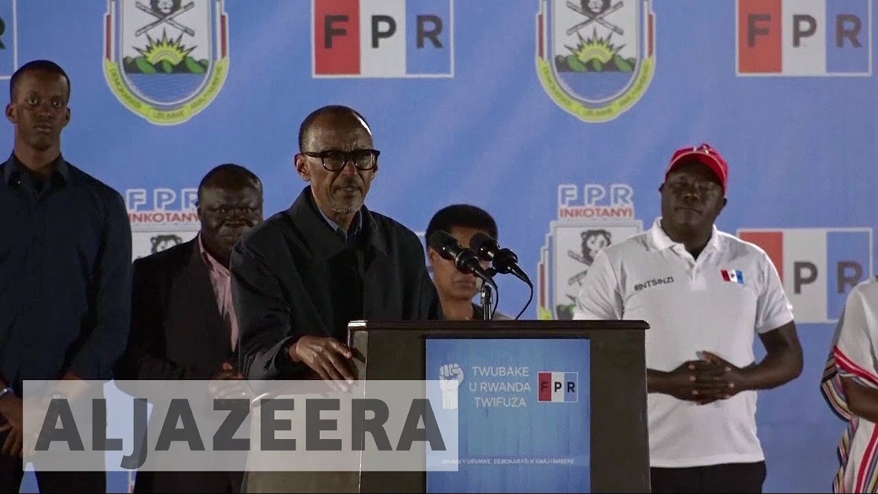Rwanda election: President Kagame declares victory - YouTube