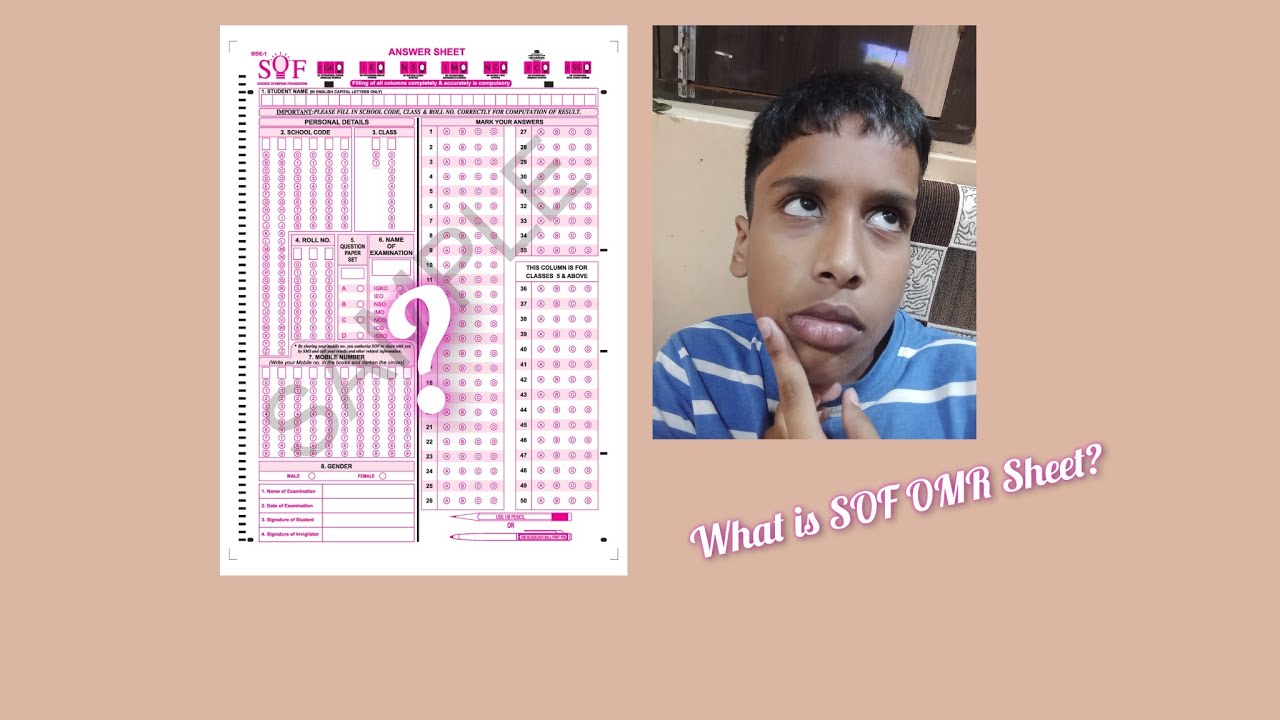 What is SOF OMR Sheet?How to fillup it?dt-3/11/24 - YouTube
