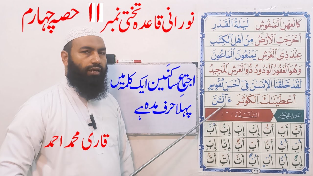 Page 22 Sabaq number 20 Takhti no 11 Part 4 Safha number 22 Al qaidatun ...