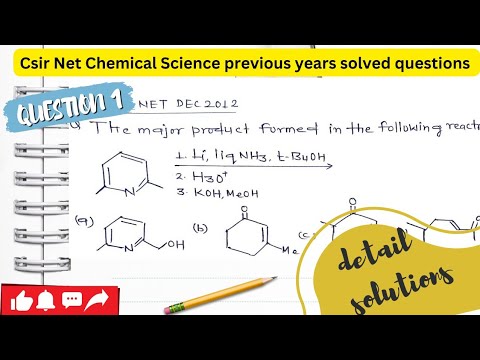 Csir net chemical science previous year solved question papers | csir ...