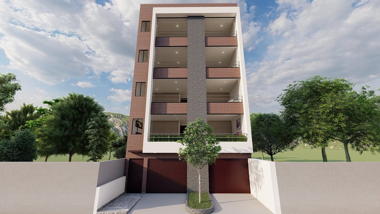 Edificio multifamiliar en terreno de 8.40 X 26m - YouTube