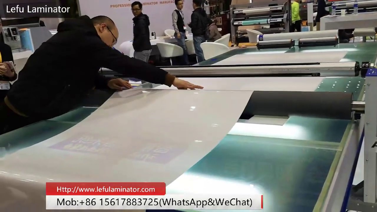 LF1325-B4 Manual Cold Flatbed Laminator/Flatbed Applicator - YouTube