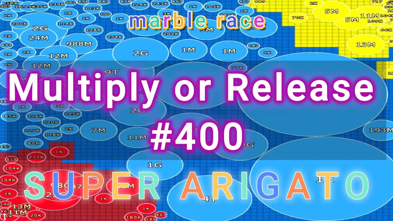 Multiply or Release #400 Marble Race - YouTube