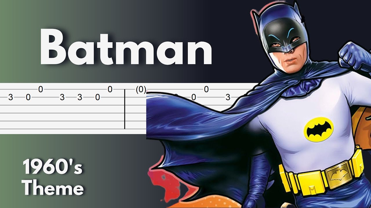 Batman - 1960's Theme - Stunning Guitar Tab - YouTube