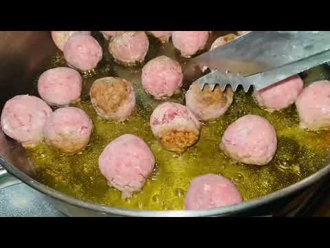 Rotini Pasta meatballs