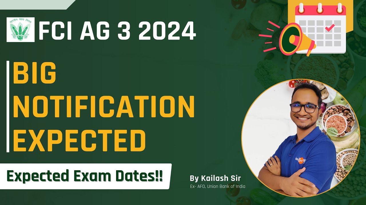 FCI Notification Update !! Expected Big Notification !! By Kailash Sir ...