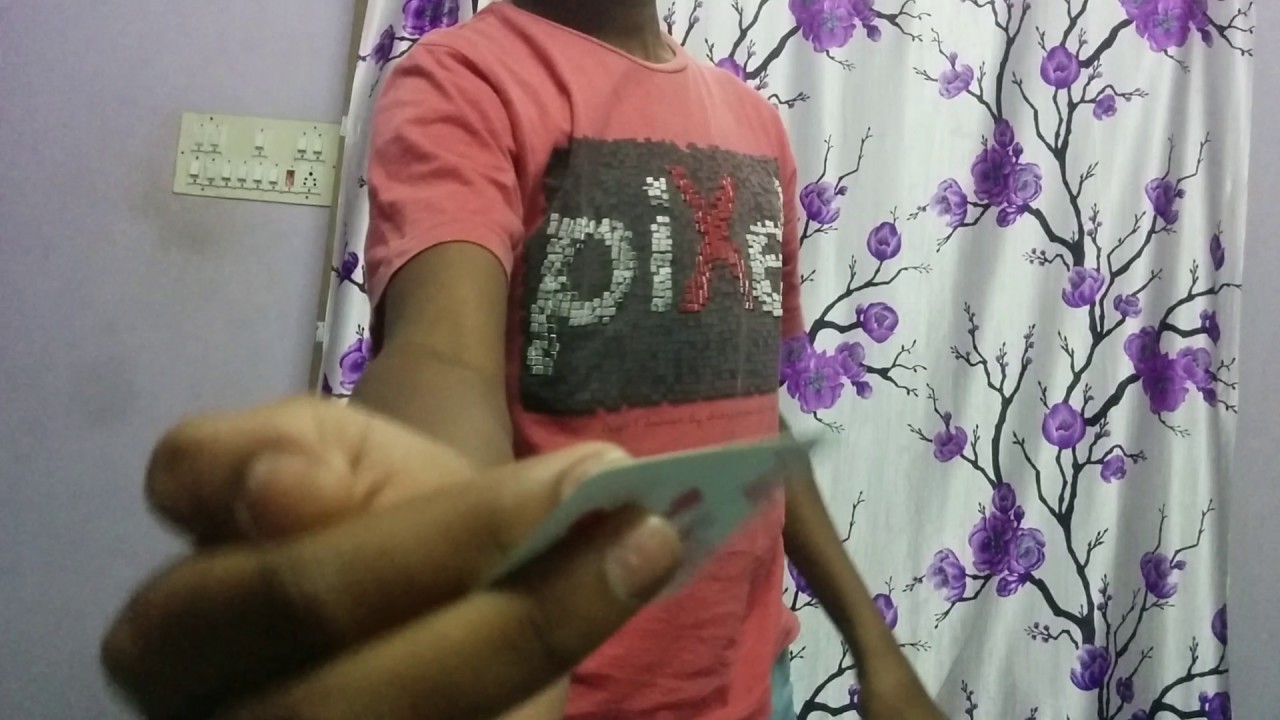 Tutorial of card throwing - YouTube