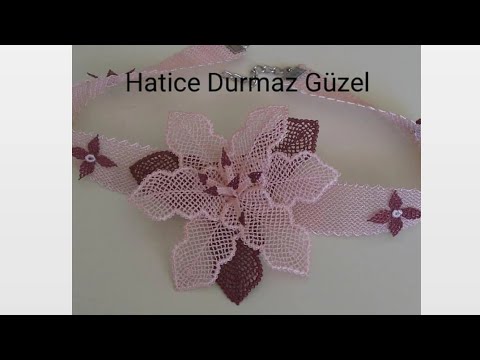 Aranan Model Üç Katlı Zambak Çiçeğinin Ayrıntılı Yapım Aşamaları İğne Oyası