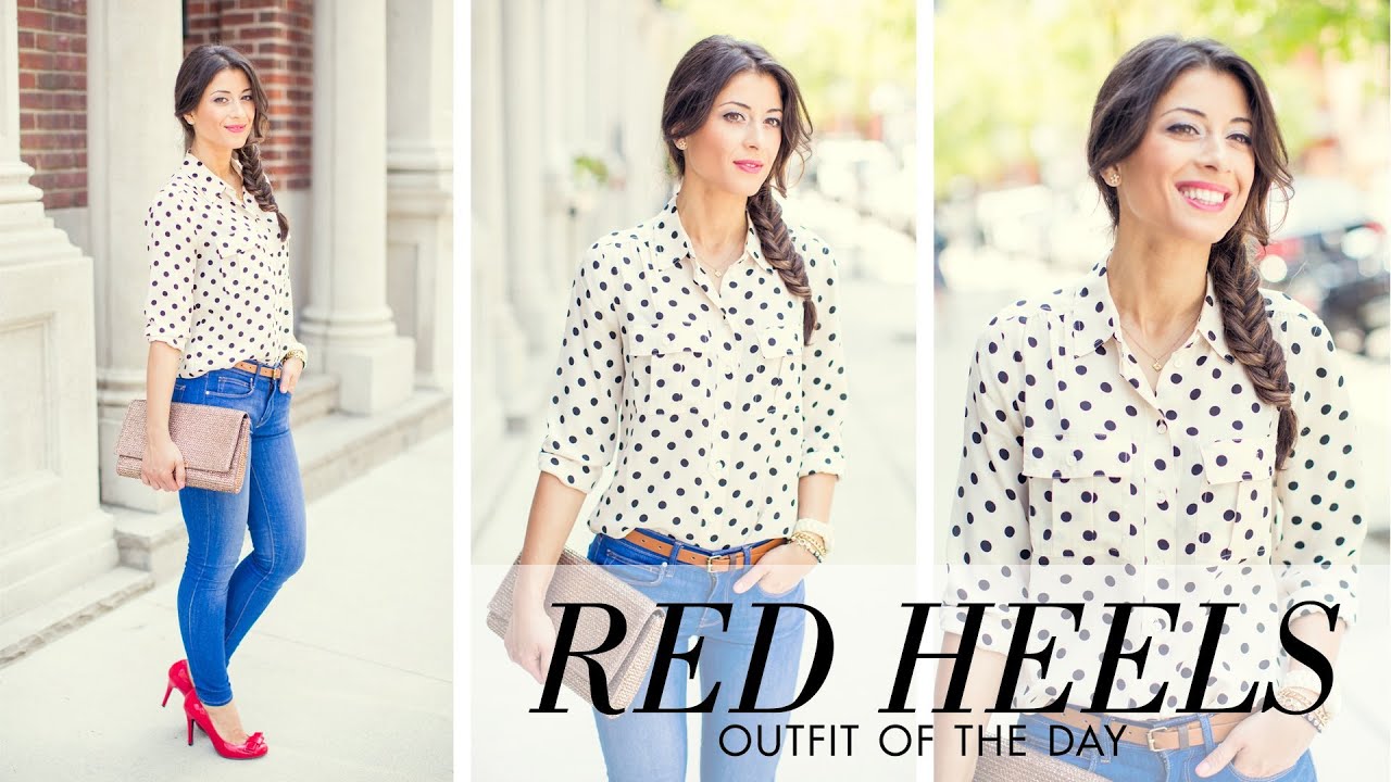 Red Shoes OOTD - YouTube