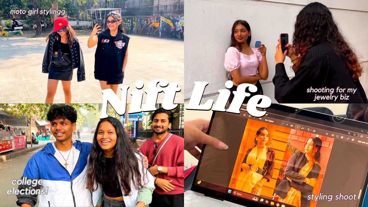 A realistic but fun week at NIFT 📸 | styling class, shoots, elections and more… - YouTube