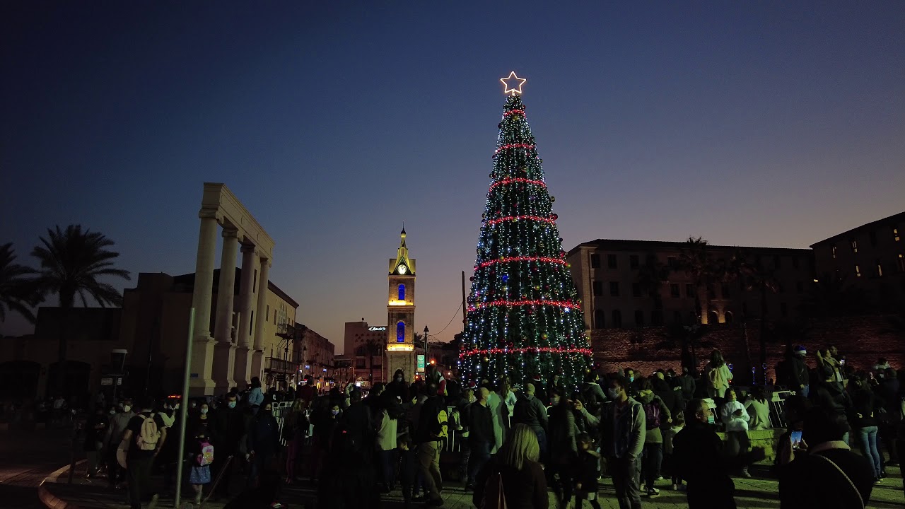 Free Stock Footage: DJI Pocket 2 Low Light Test Christmas Tree Jaffa ...